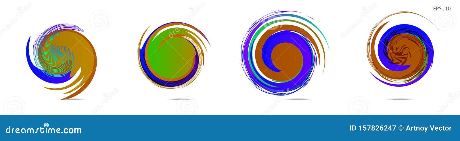 Vortex Vector Background. Templates for Logo Design, Leaflets or ...