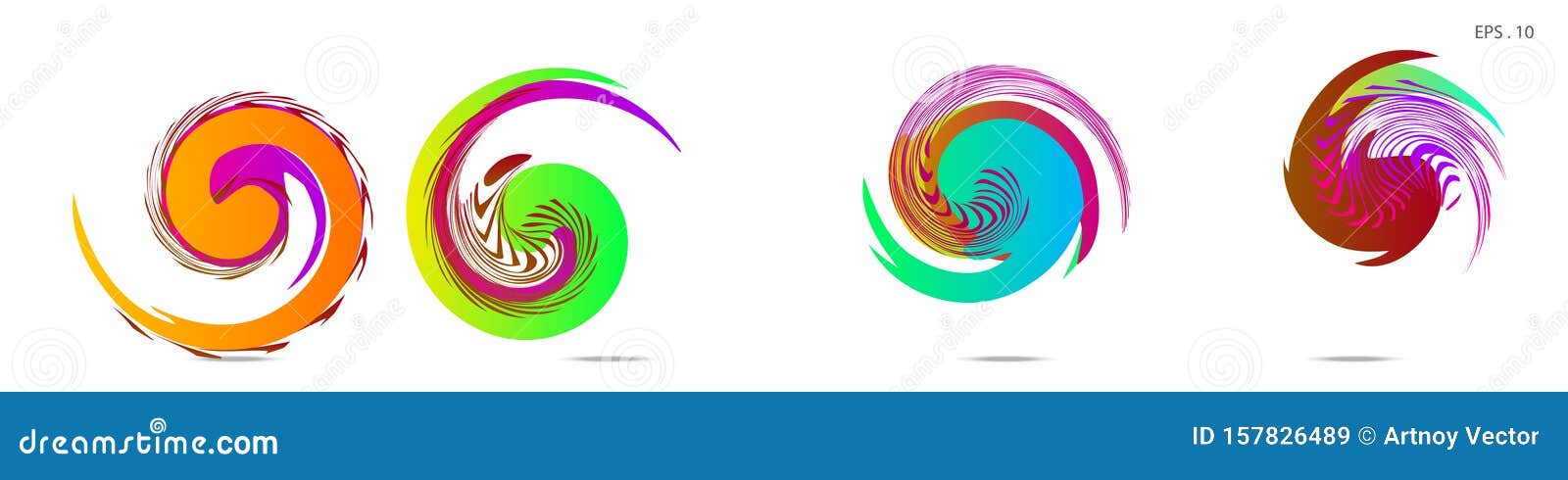 Vortex Vector Background. Templates for Logo Design, Leaflets or ...