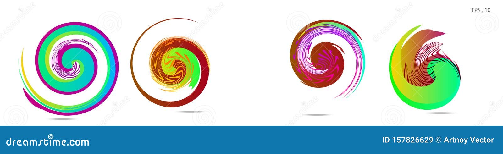Vortex Vector Background. Templates for Logo Design, Leaflets or ...