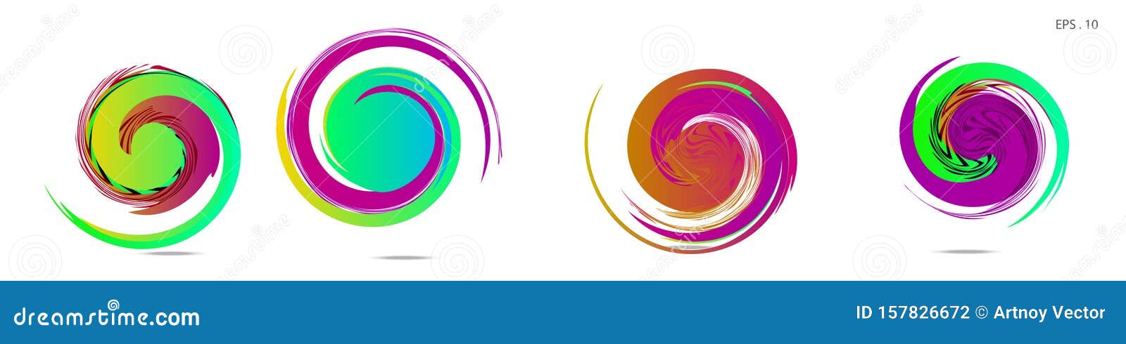 Vortex Vector Background. Templates for Logo Design, Leaflets or ...