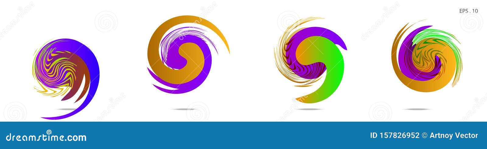 Vortex Vector Background. Templates for Logo Design, Leaflets or ...