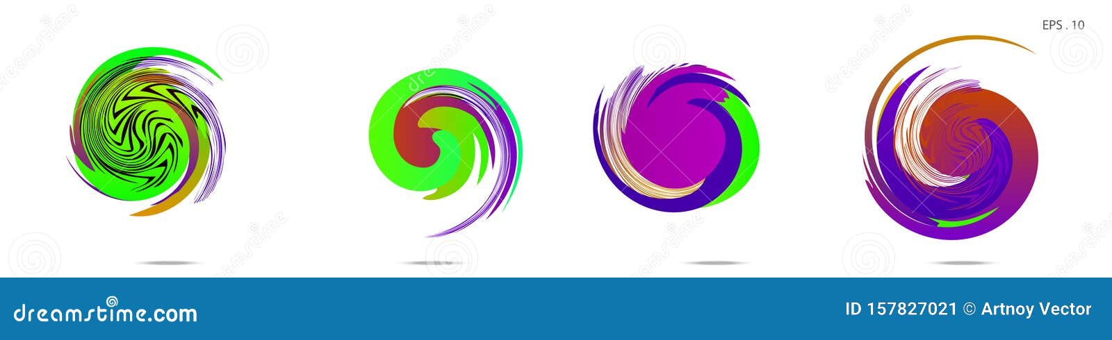 Vortex Vector Background. Templates for Logo Design, Leaflets or ...