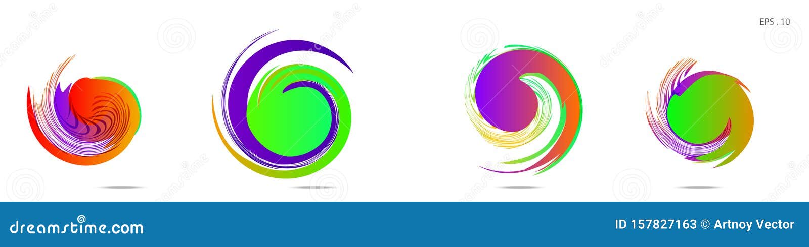 Vortex Vector Background. Templates for Logo Design, Leaflets or ...