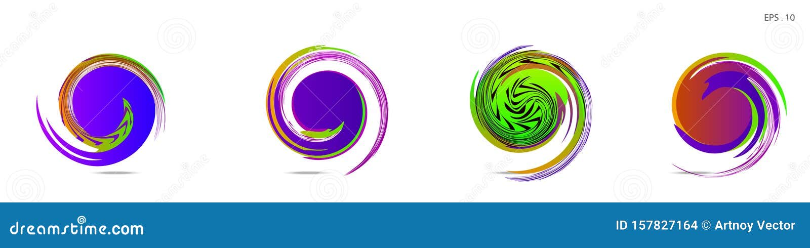 Vortex Vector Background. Templates for Logo Design, Leaflets or ...