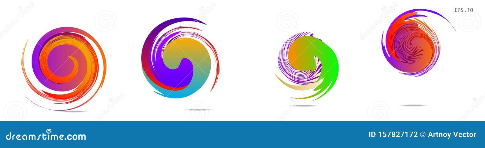 Vortex Vector Background. Templates for Logo Design, Leaflets or ...