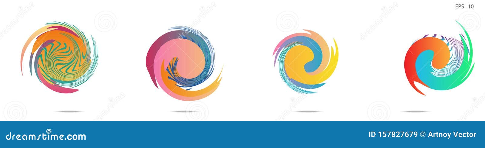 Vortex Vector Background. Templates for Logo Design, Leaflets or ...