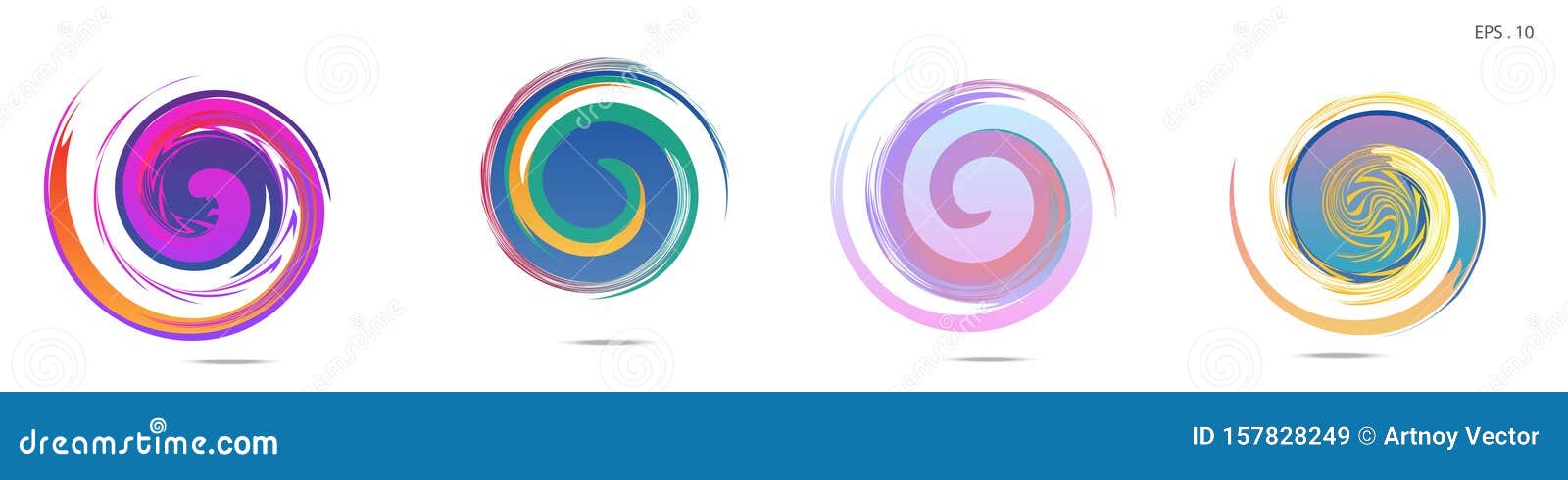 Vortex Vector Background. Templates for Logo Design, Leaflets or ...