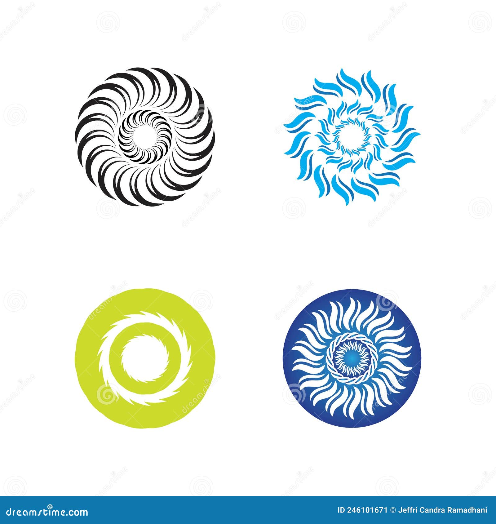 Vortex Vector Illustration Icon Stock Vector - Illustration of abstract ...