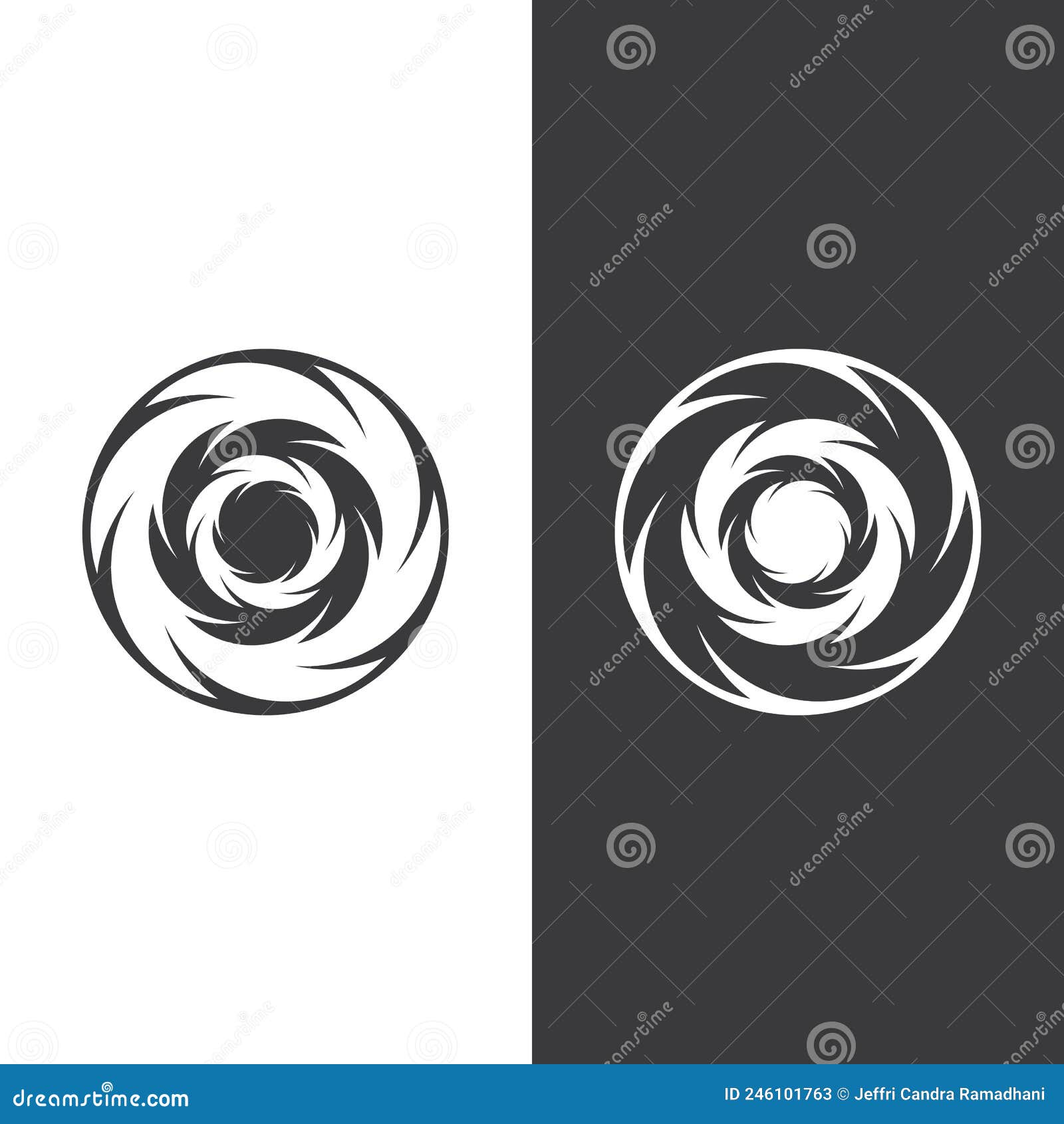 Vortex Vector Illustration Icon Stock Vector - Illustration of logotype ...