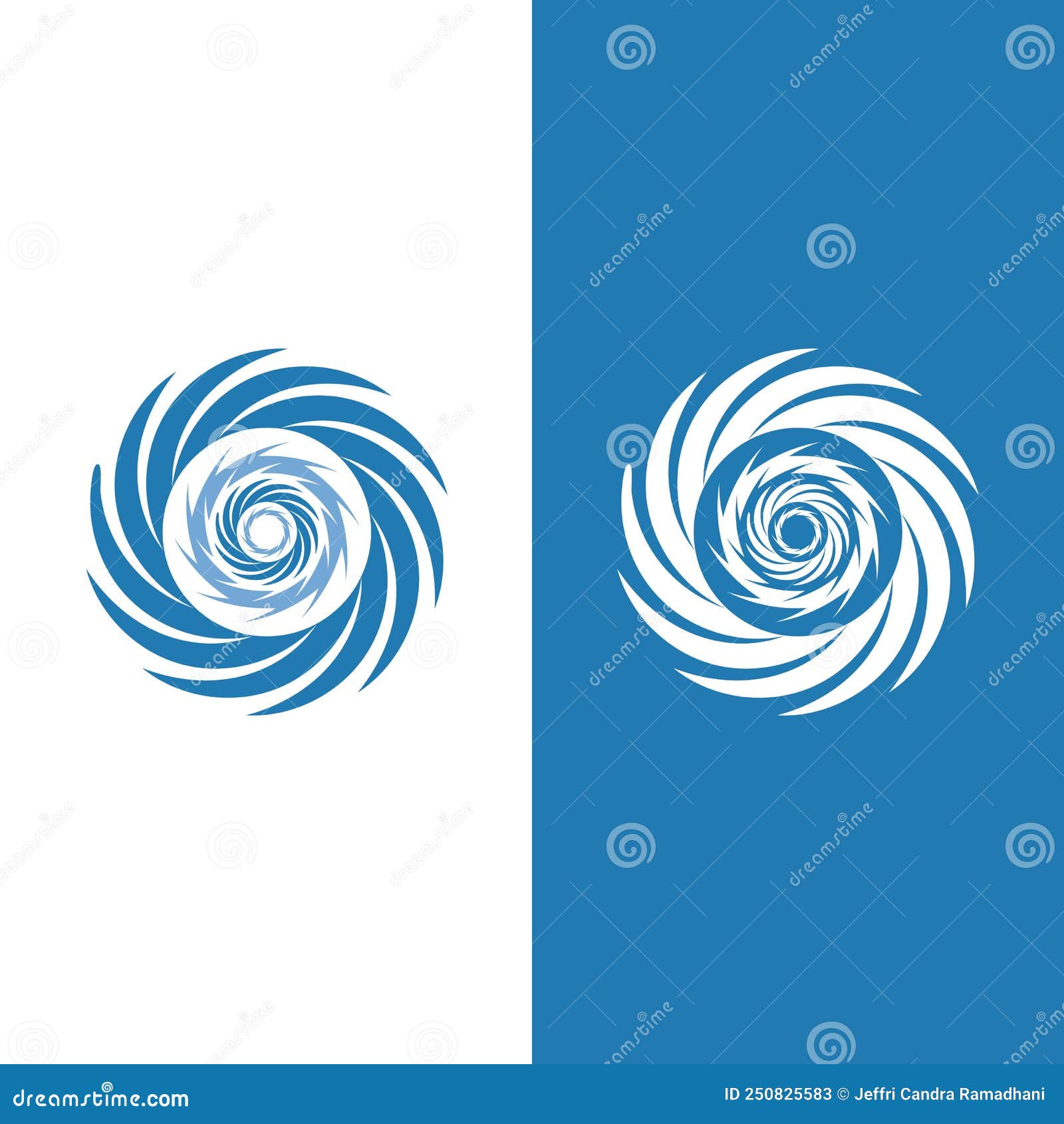 Vortex Vector Illustration Icon Stock Vector - Illustration of cyclone ...