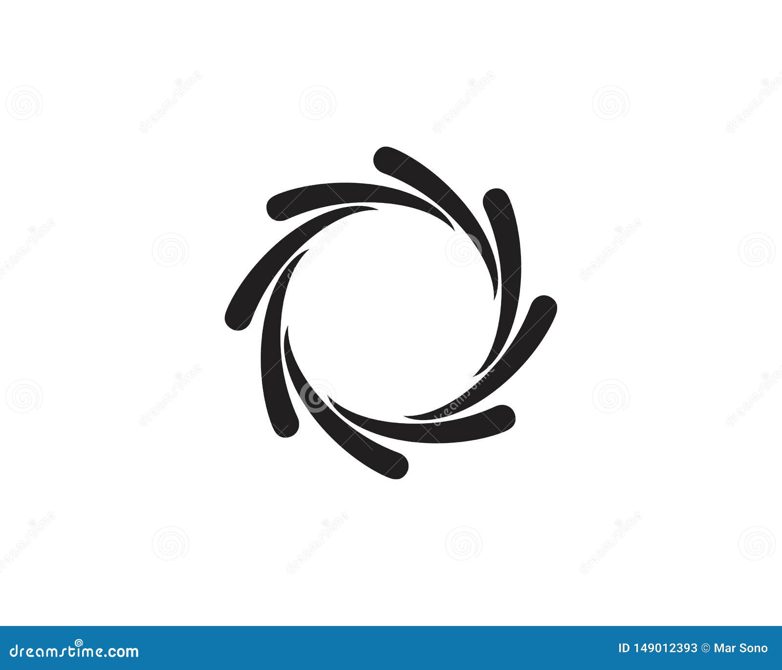 Vortex Vector Illustration Icon Stock Vector - Illustration of concept ...