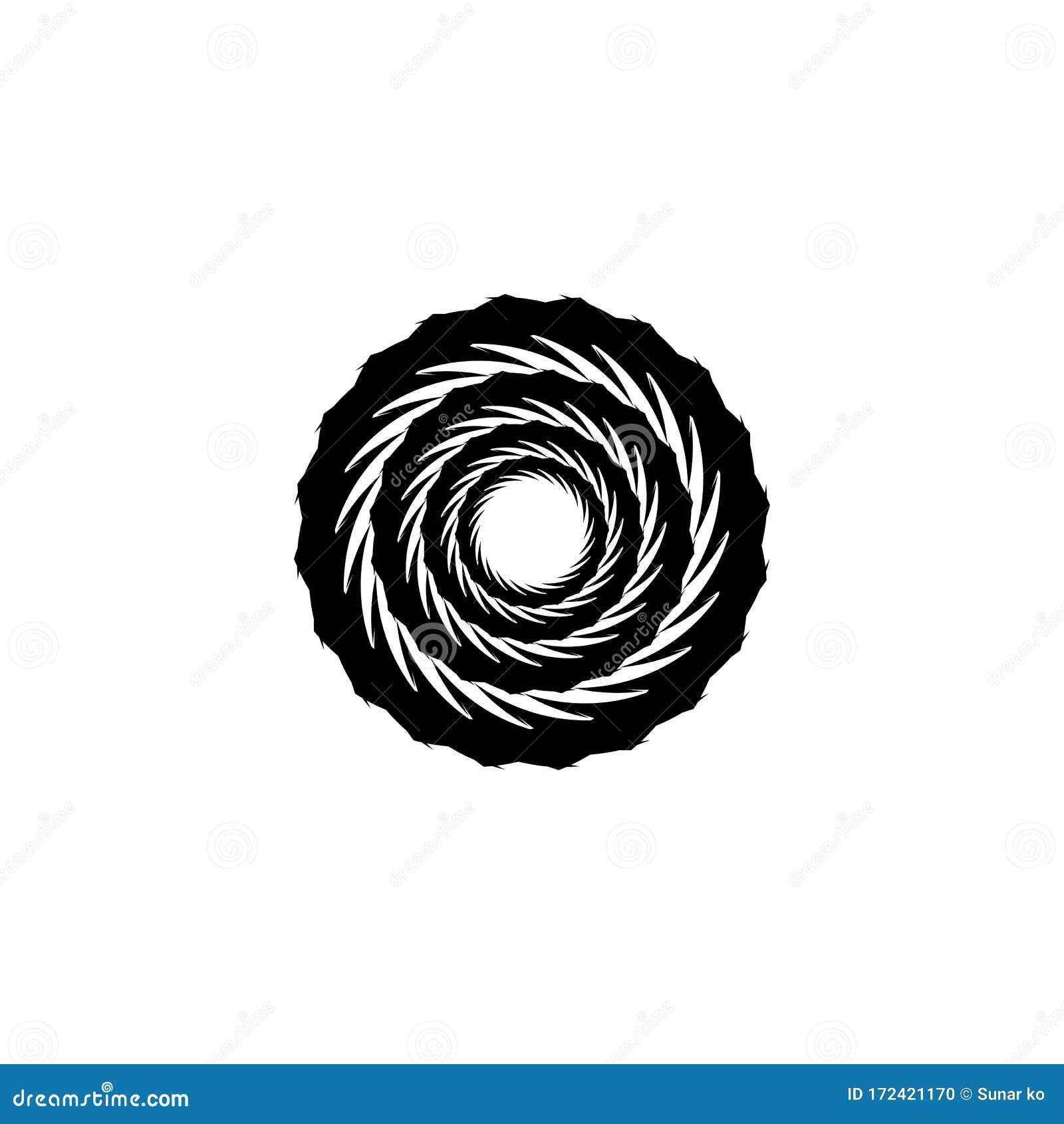 Vortex Vector Illustration Icon Stock Vector - Illustration of shape ...