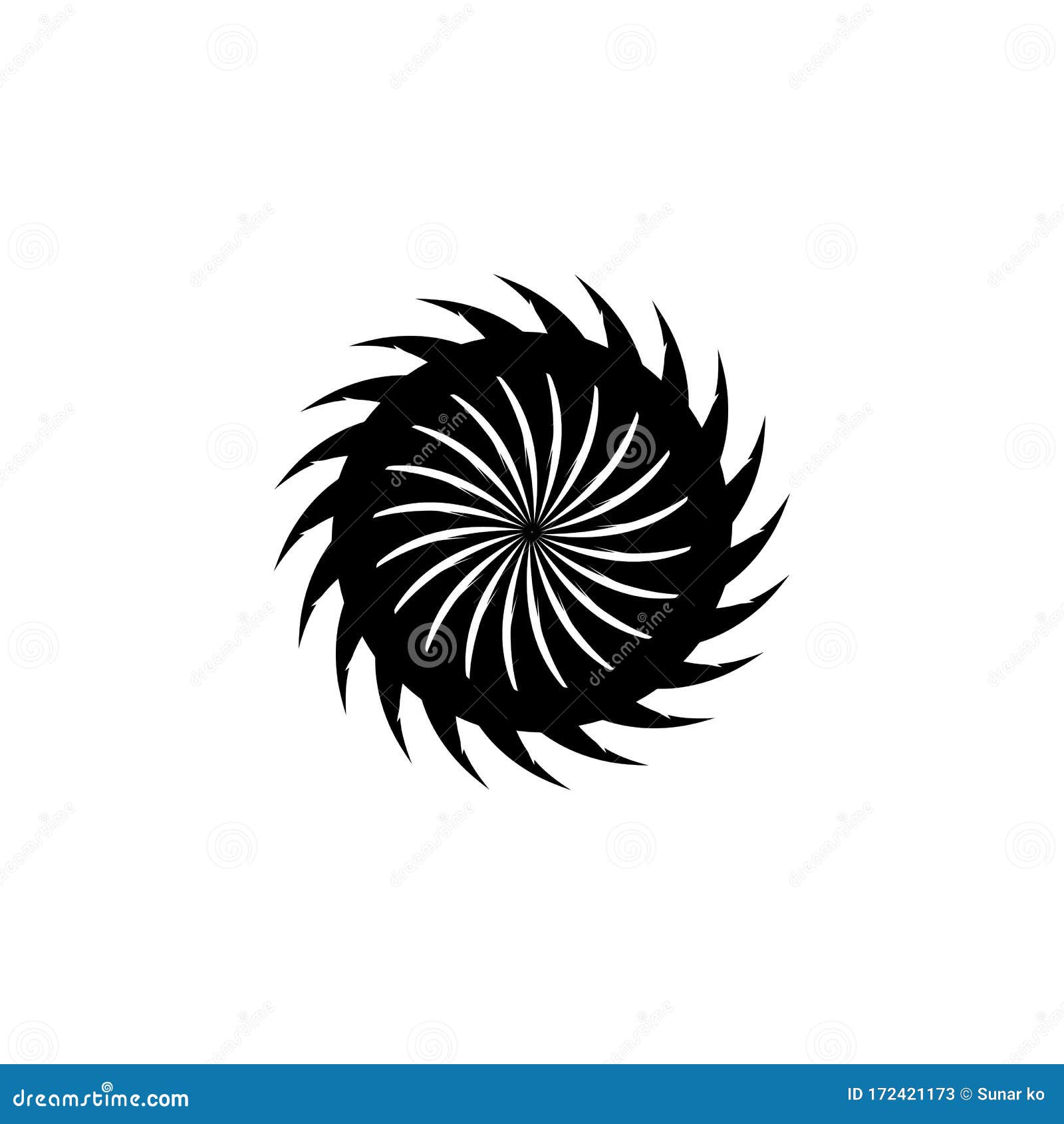 Vortex Vector Illustration Icon Stock Vector - Illustration of template ...