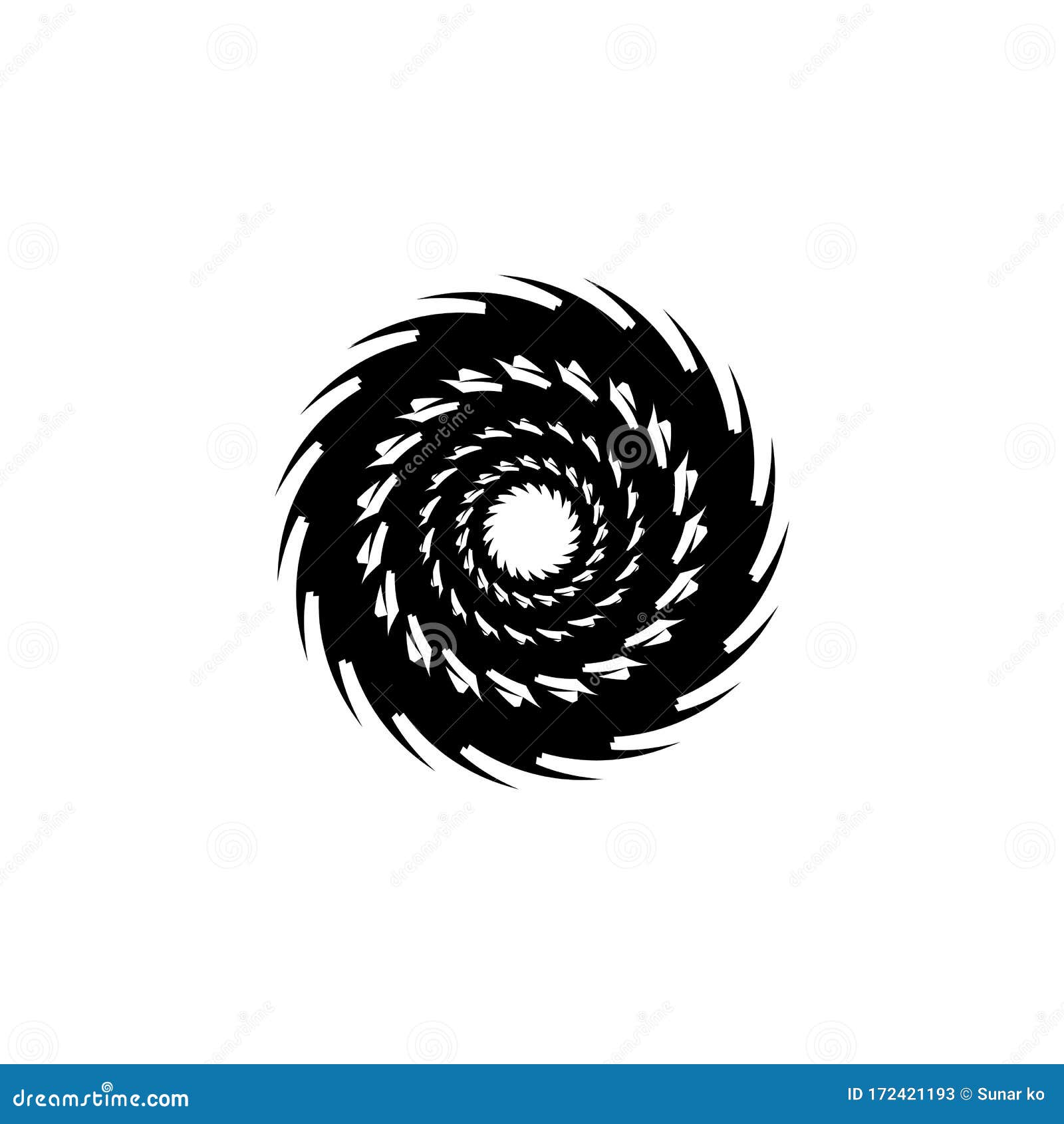 Vortex Vector Illustration Icon Stock Vector - Illustration of vector ...