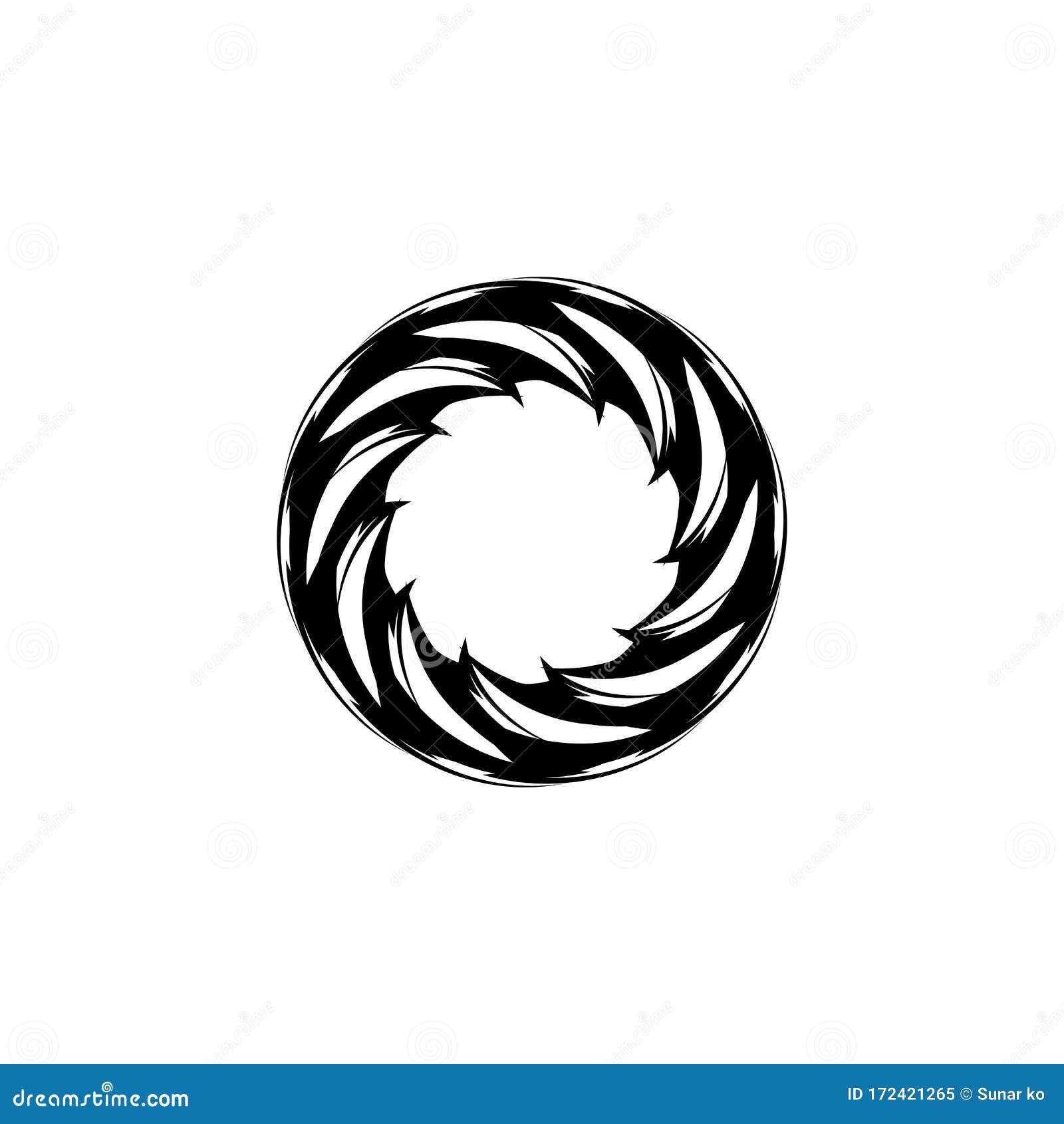 Vortex Vector Illustration Icon Stock Vector - Illustration of spiral ...