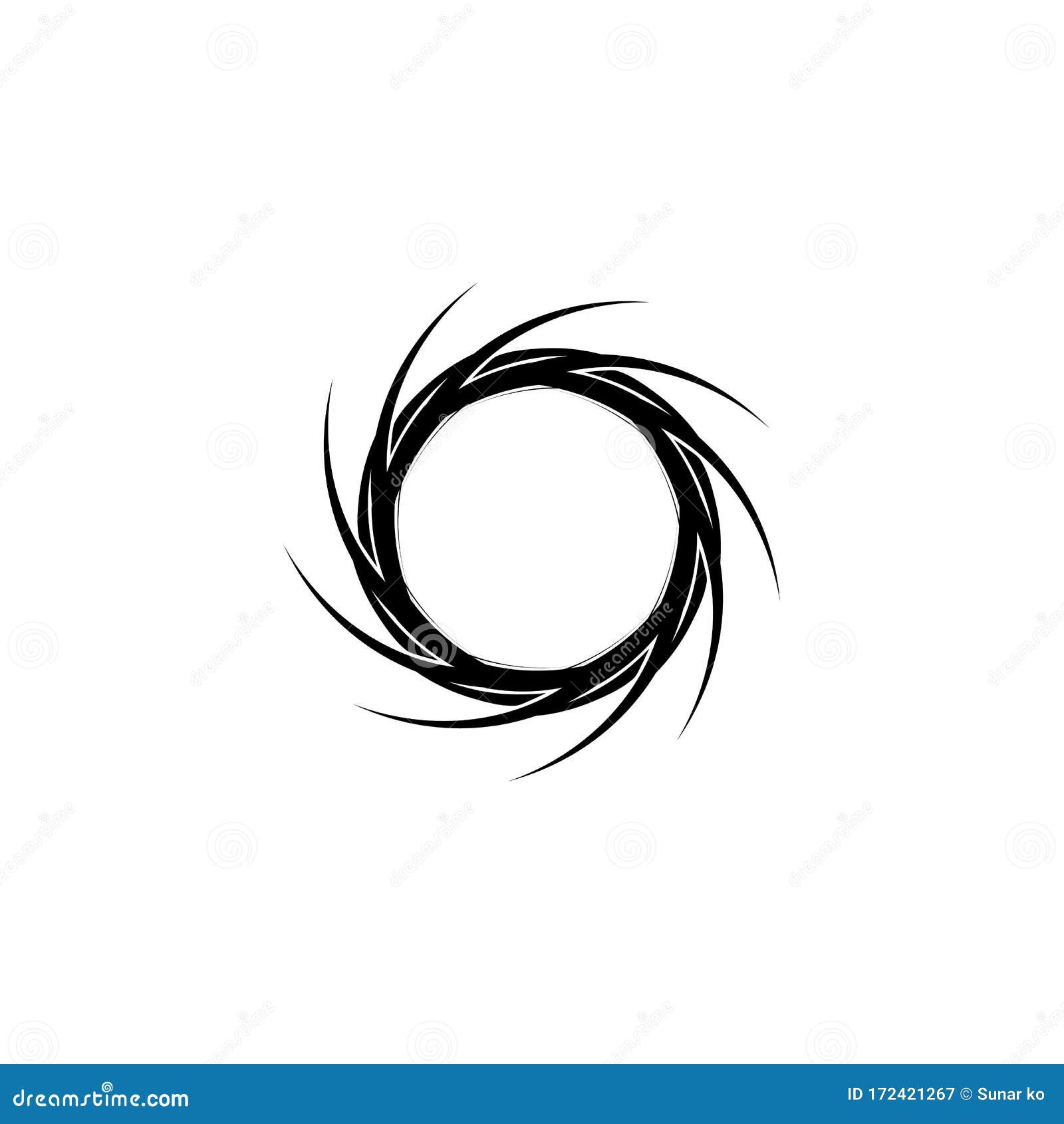 Vortex Vector Illustration Icon Stock Vector - Illustration of vector ...