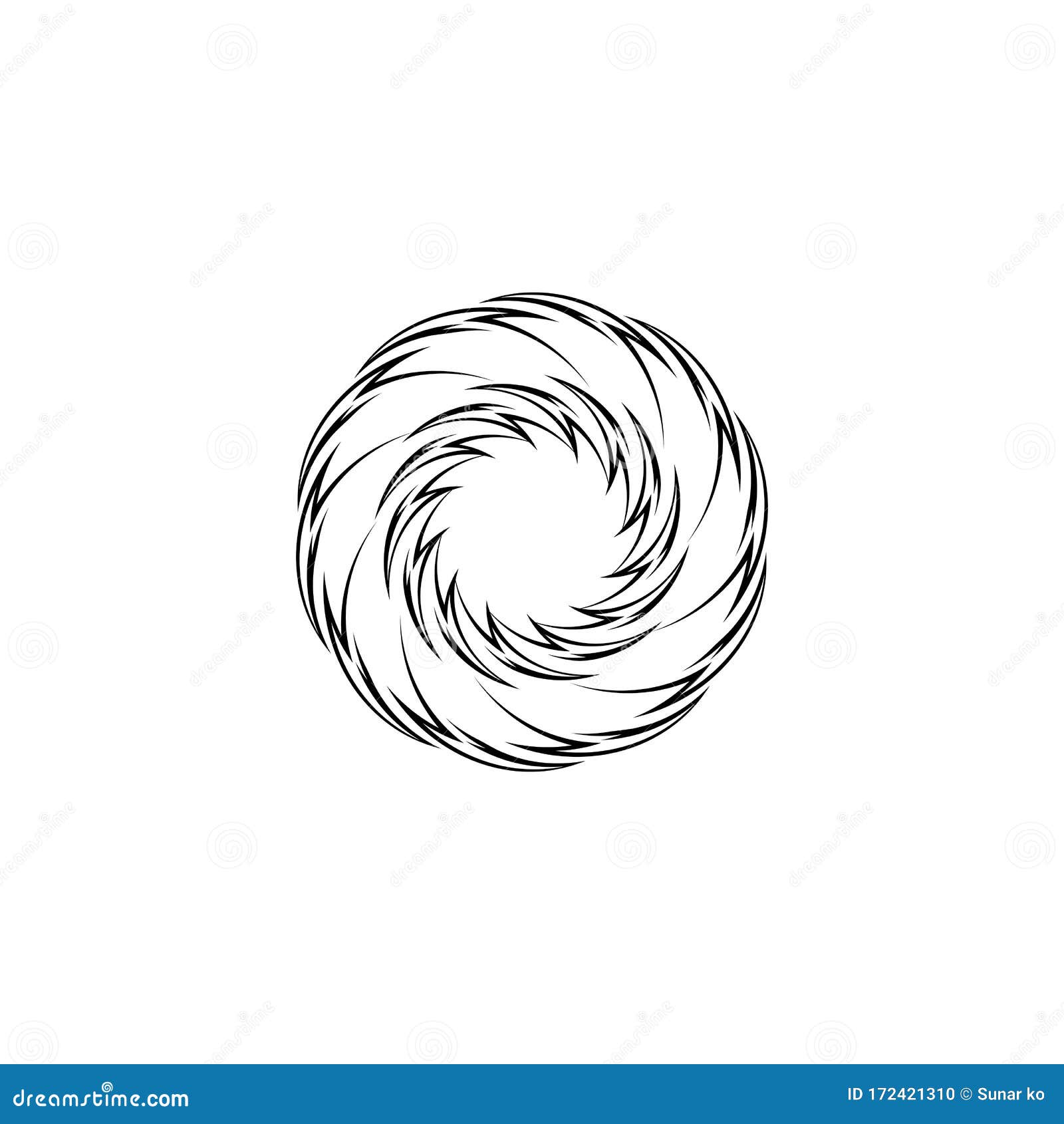 Vortex Vector Illustration Icon Stock Vector - Illustration of graphic ...