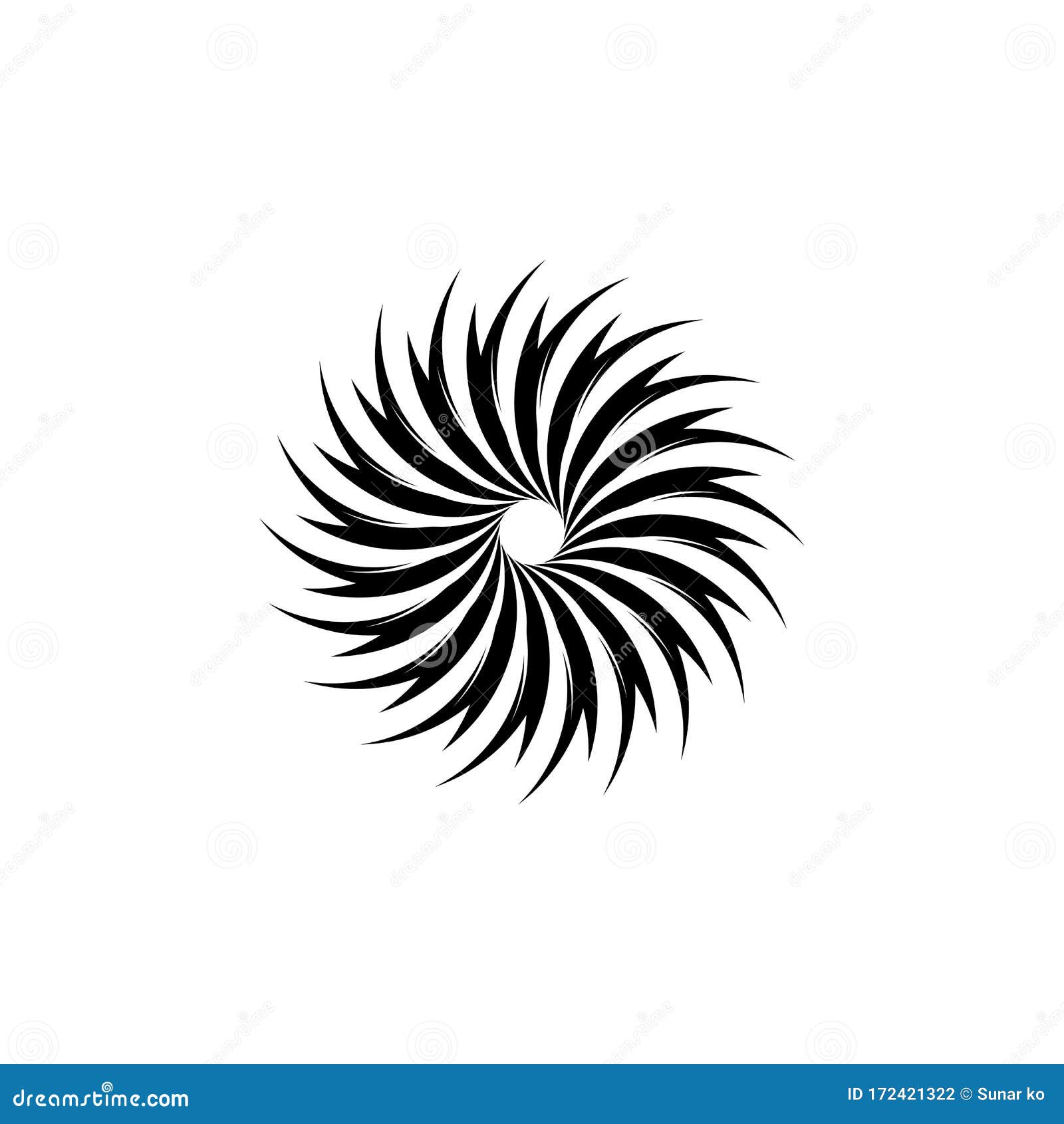 Vortex Vector Illustration Icon Stock Vector - Illustration of ...
