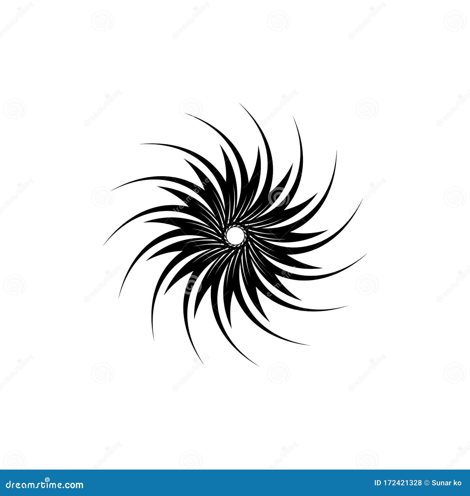 Vortex Vector Illustration Icon Stock Vector - Illustration of circle ...