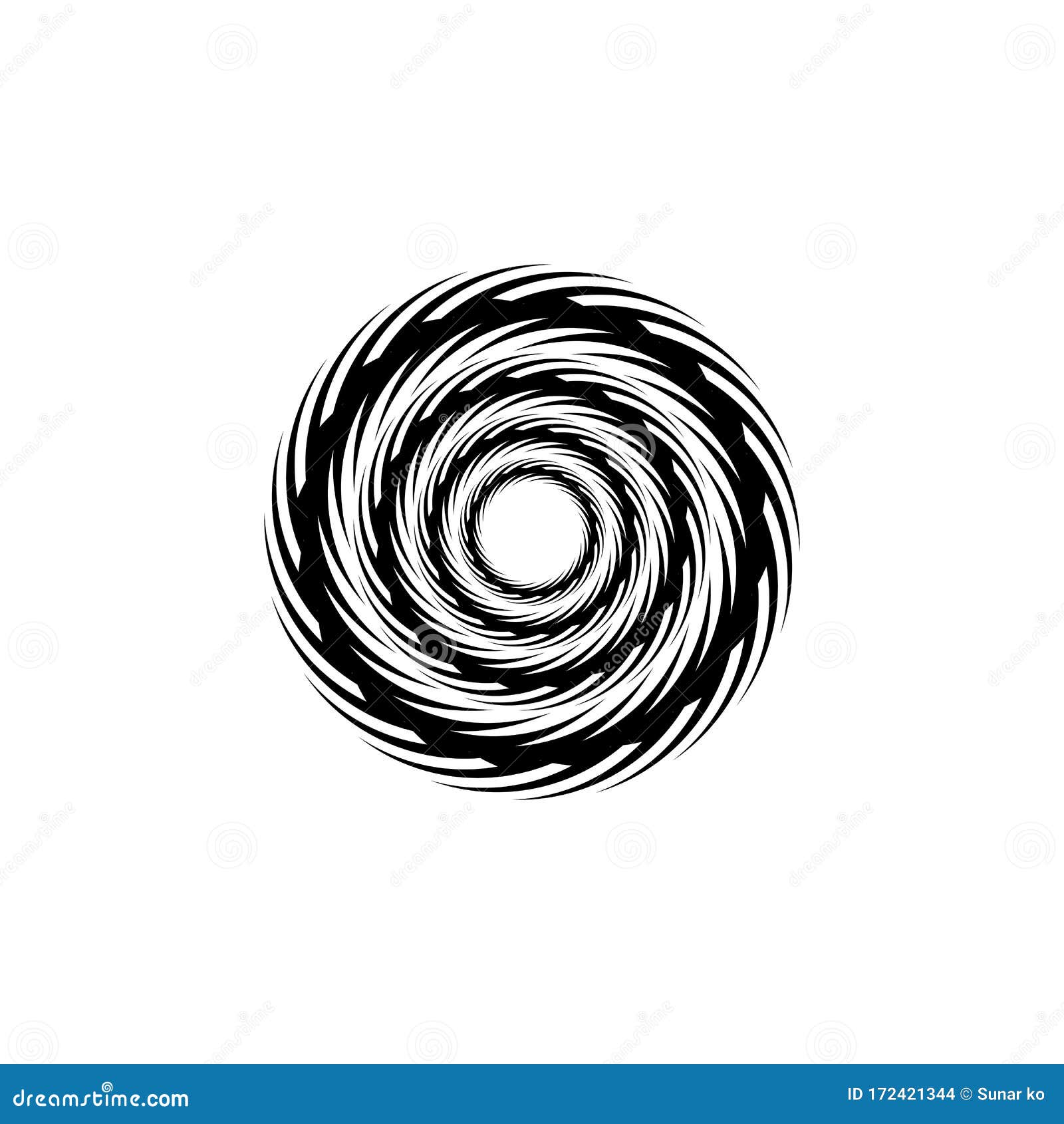 Vortex Vector Illustration Icon Stock Vector - Illustration of design ...