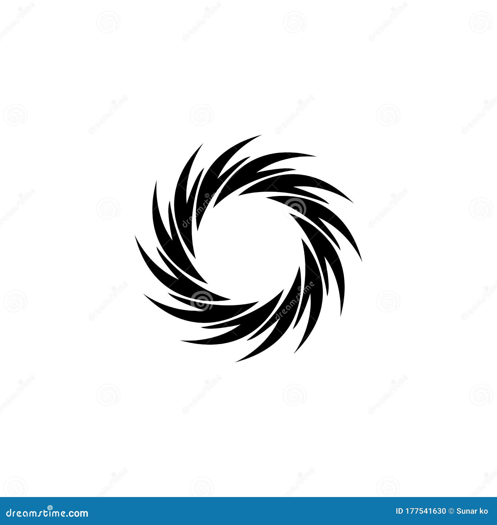 Vortex Vector Illustration Icon Stock Illustration - Illustration of ...