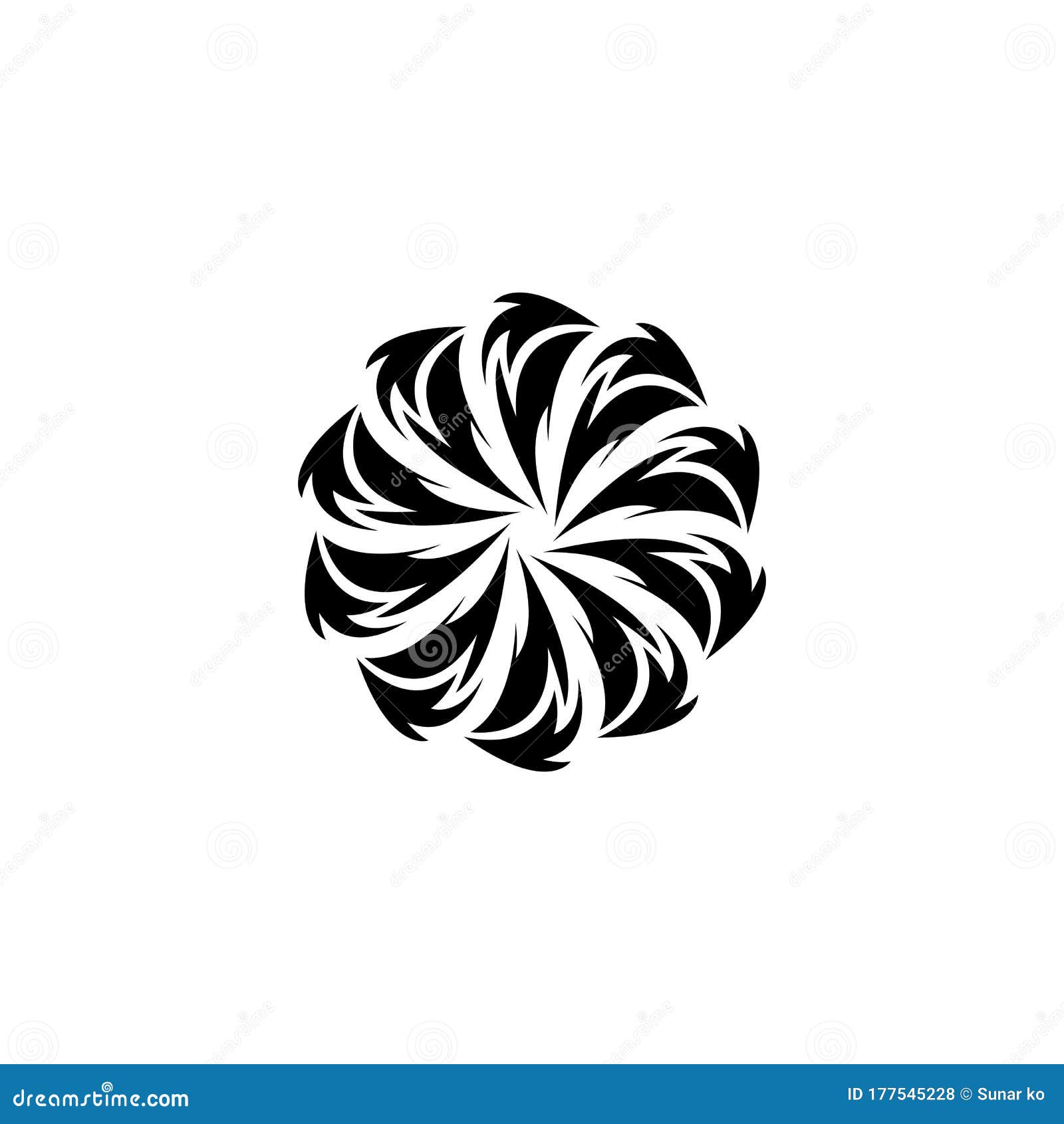 Vortex Vector Illustration Icon Stock Illustration - Illustration of ...