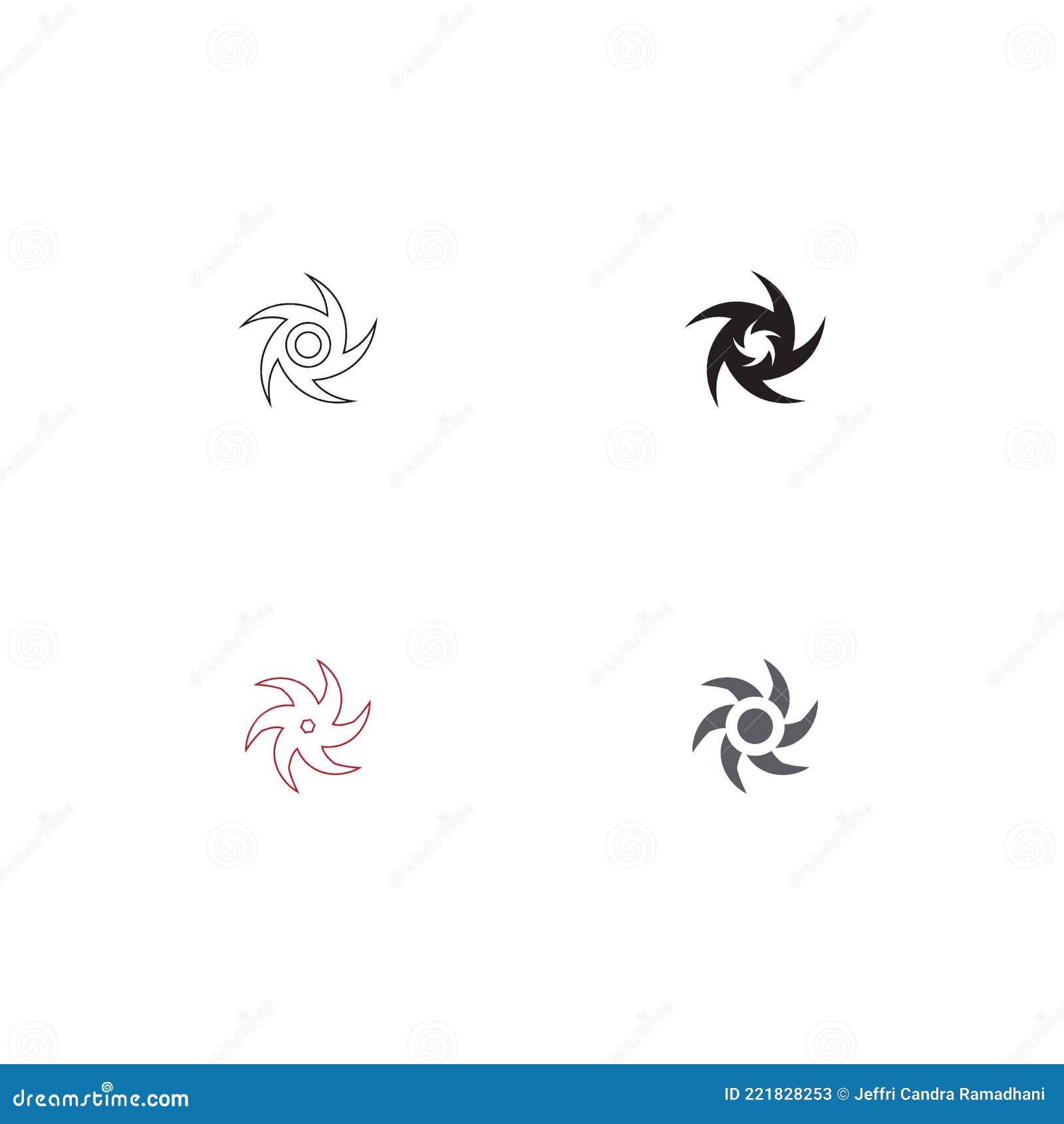Vortex Vector Illustration Icon Stock Vector - Illustration of sign ...