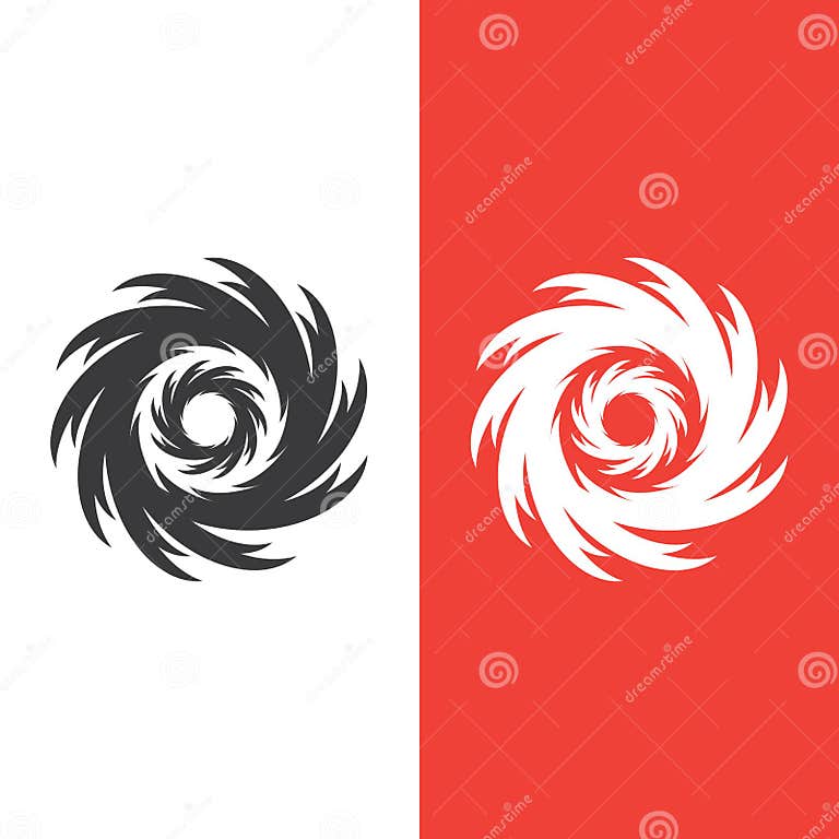 Vortex Vector Illustration Icon Logo Stock Vector - Illustration of ...