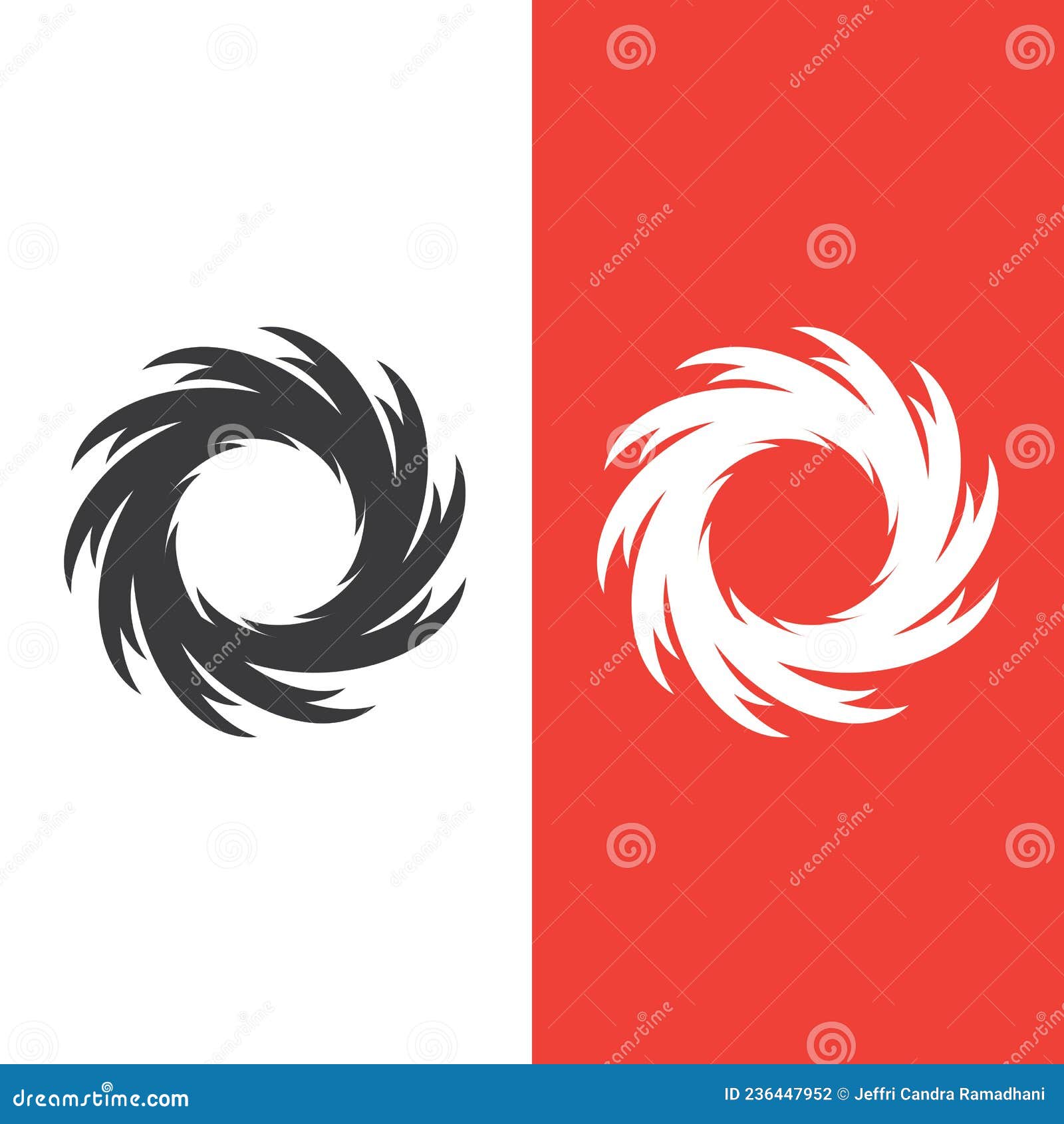 Vortex Vector Illustration Icon Logo Stock Vector - Illustration of ...
