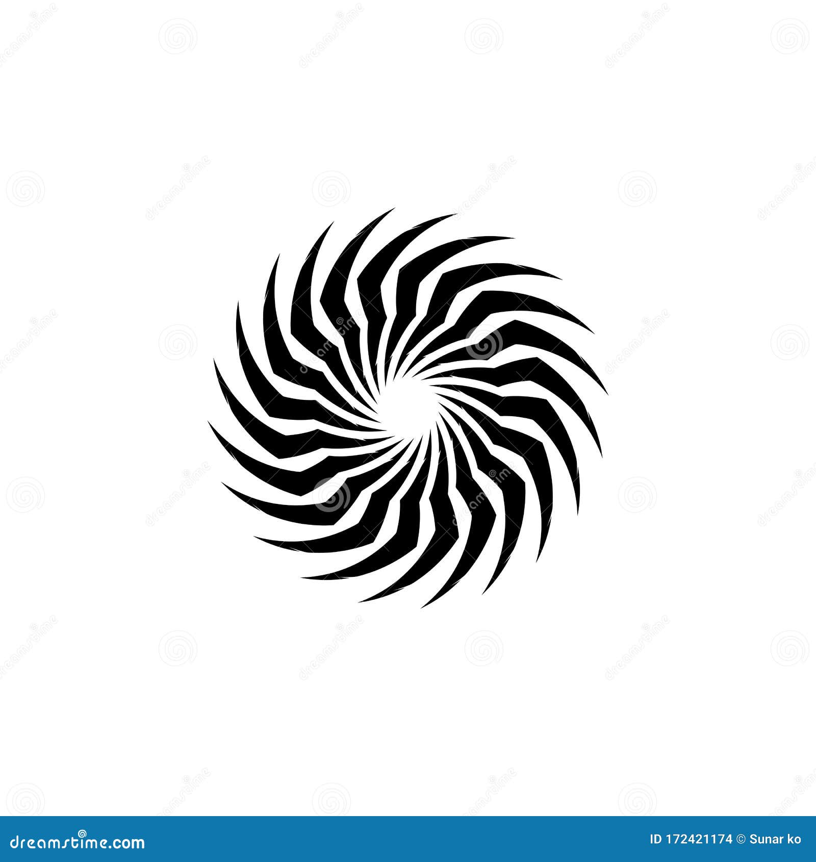 Vortex Vector Illustration Icon Stock Vector - Illustration of vortex ...