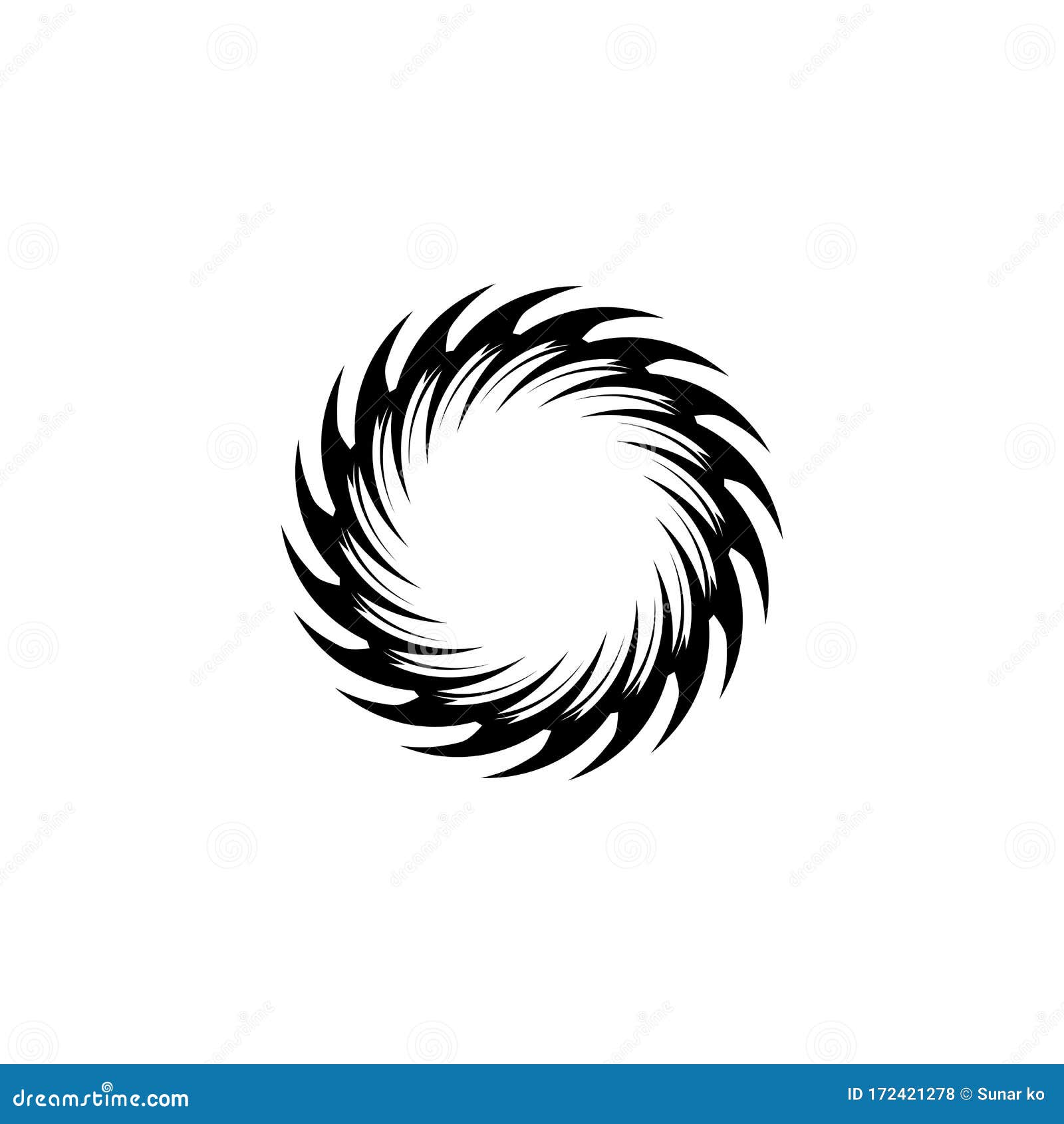 Vortex Vector Illustration Icon Stock Vector - Illustration of ...