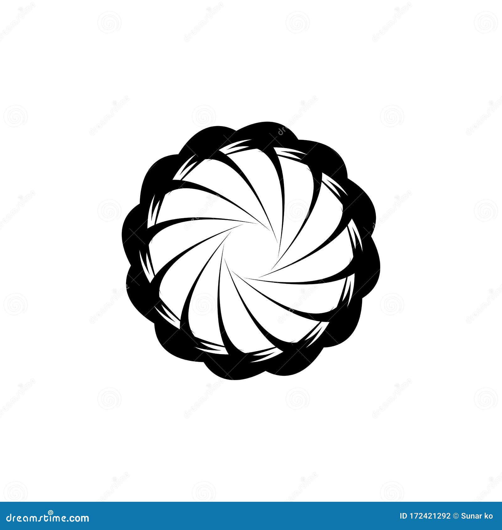 Vortex Vector Illustration Icon Stock Vector - Illustration of water ...