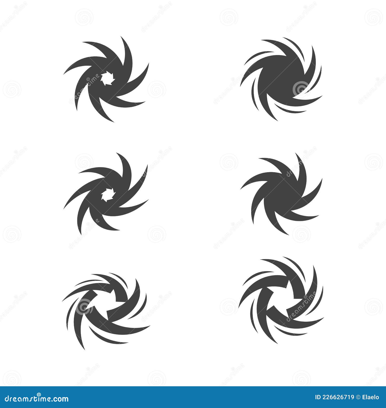 Vortex Vector Illustration Icon Stock Vector - Illustration of sign ...