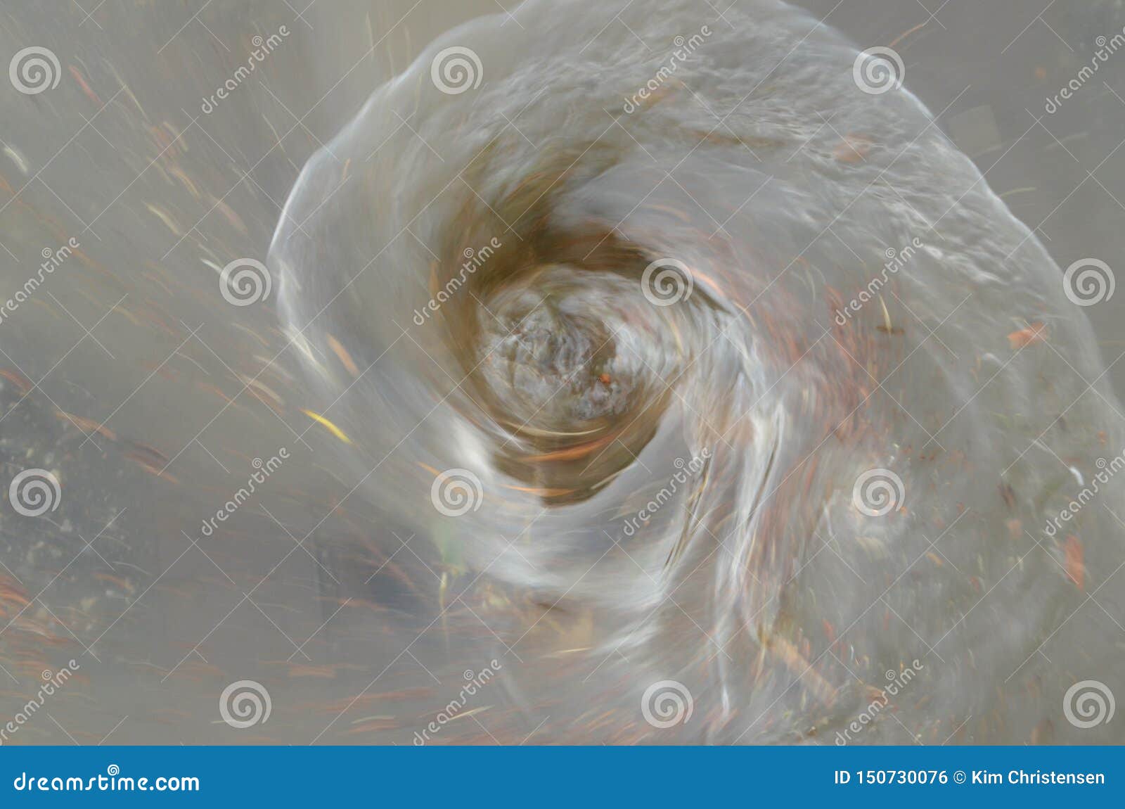 Vortex Of Water In Glass Tube, Tornado, Storm In Water Glass With ...
