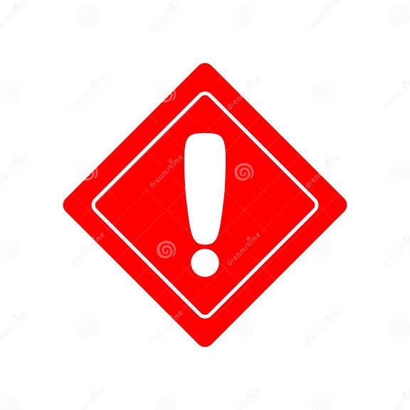 Vorwarnung Oder Verbot Von Zeichen Mit Ausrufezeichen Vektor Abbildung ...