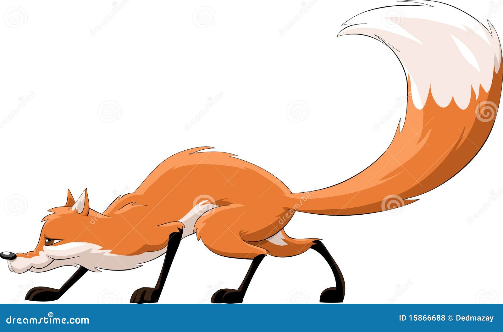 Vos vector illustratie. Illustration of illustratie, beeldverhaal ...