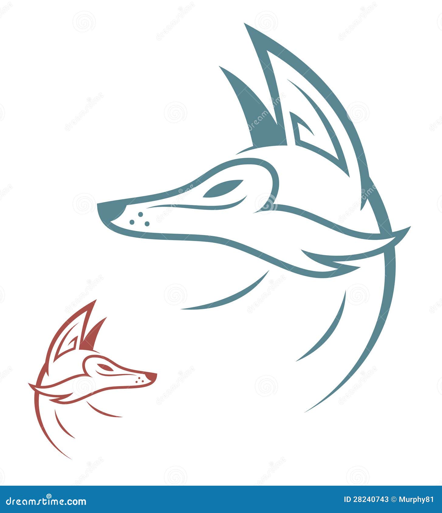 Vos vector illustratie. Illustration of bewerkbaar, mascotte - 28240743