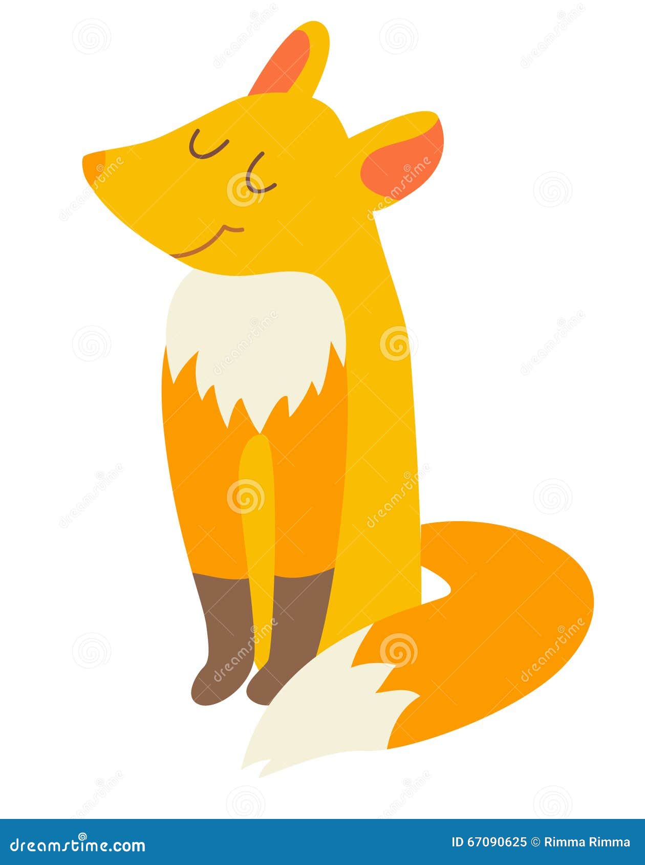 Vos Vector illustratie vector illustratie. Illustration of grafisch ...