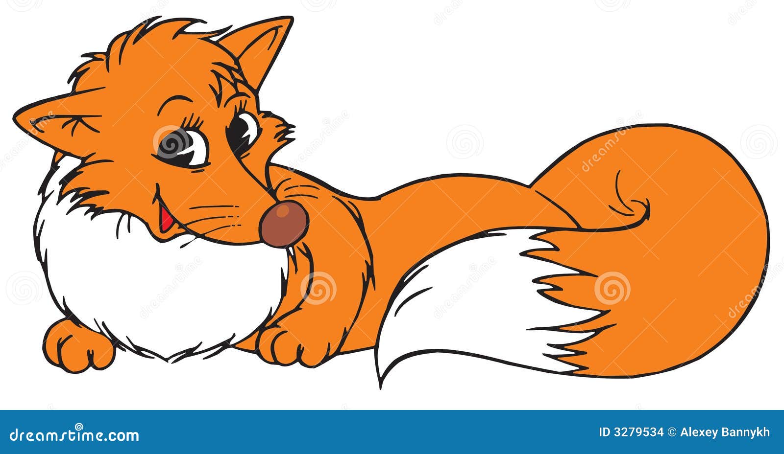 Vos (vector klem-kunst) vector illustratie. Illustration of pictogram ...