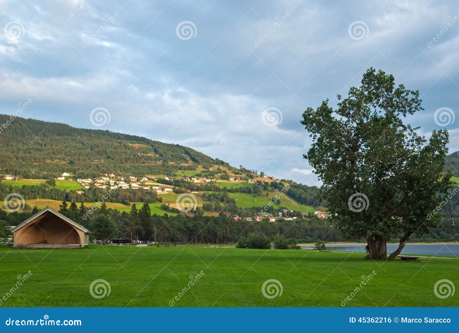 Voss, Norway stock photo. Image of nature, village, mountain - 45362216