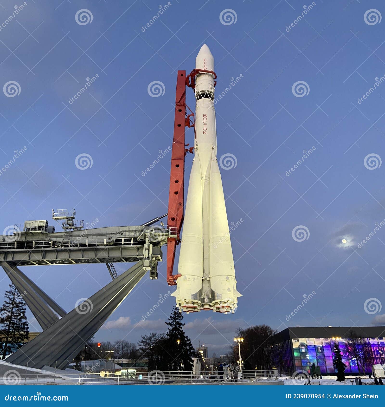 Vostok space rocket stock photo. Image of vostok, gagarin - 239070954