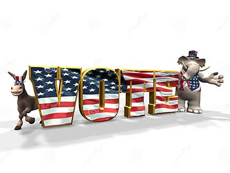 Vote 1 editorial photography. Illustration of flag, elephant - 1445097