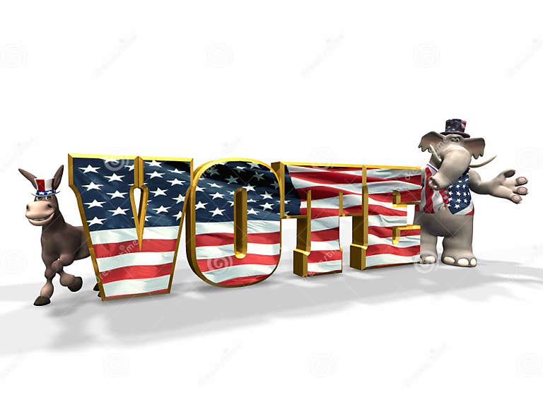 Vote 1 editorial photography. Illustration of flag, elephant - 1445097