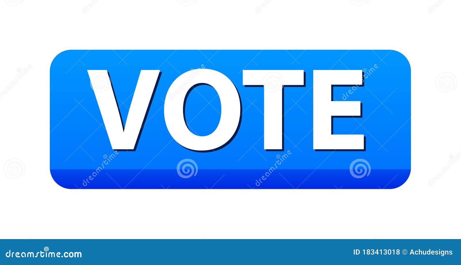 Vote button stock vector. Illustration of ballot, arrow - 183413018