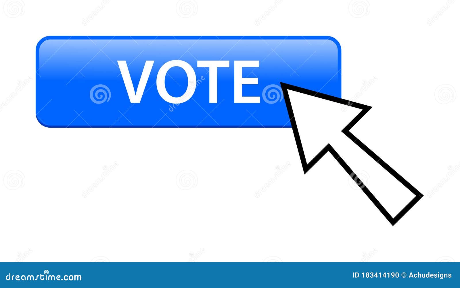 Vote button stock vector. Illustration of details, democracy - 183414190