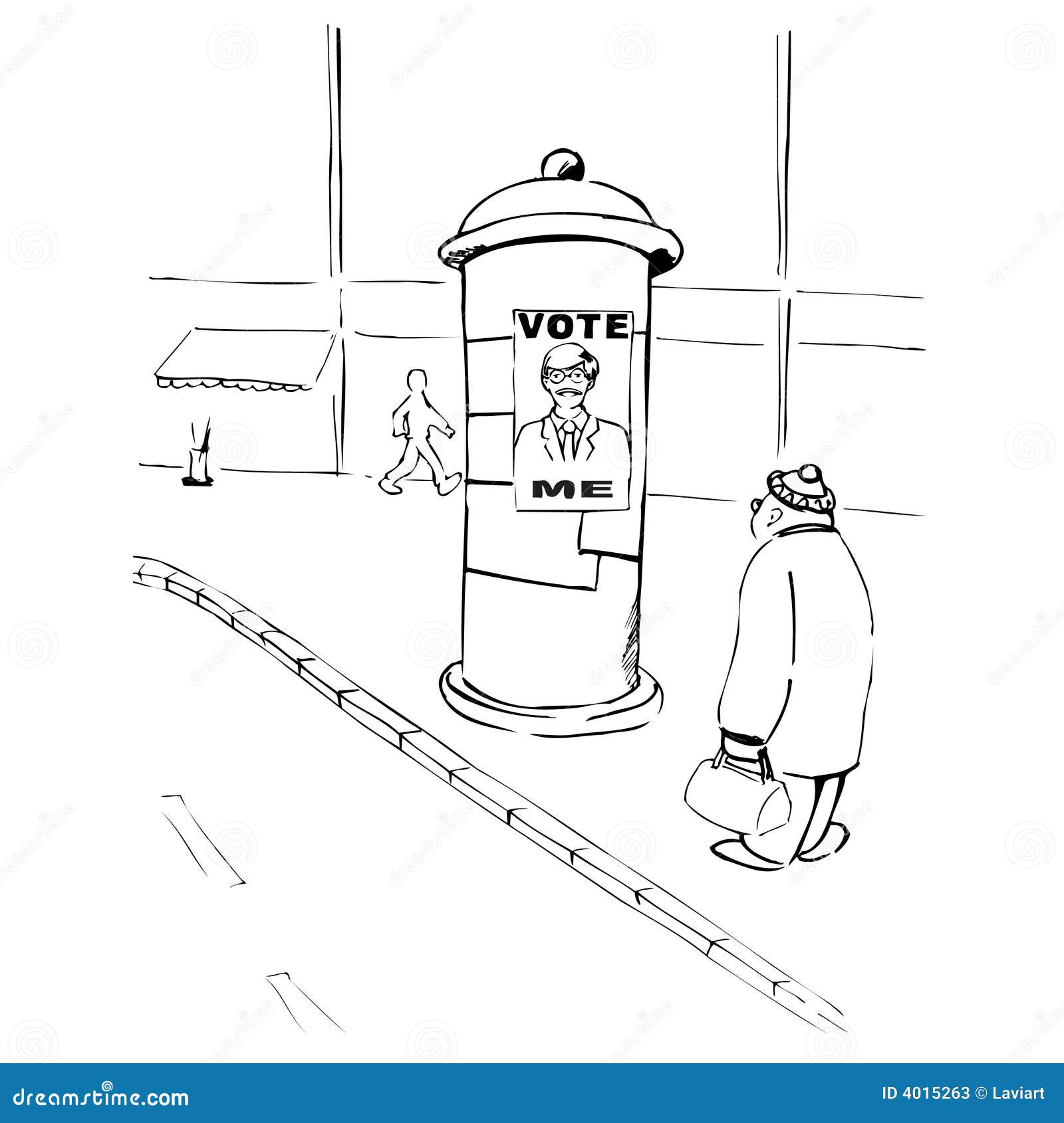 Vote stock vector. Illustration of look, voting, drawing - 4015263