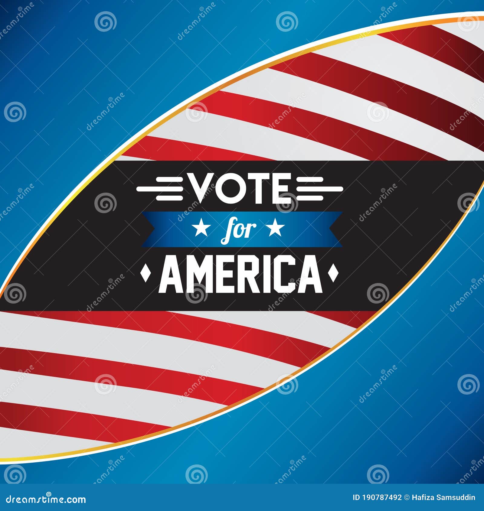 Vote for America Poster. Vector Illustration Decorative Design Stock ...
