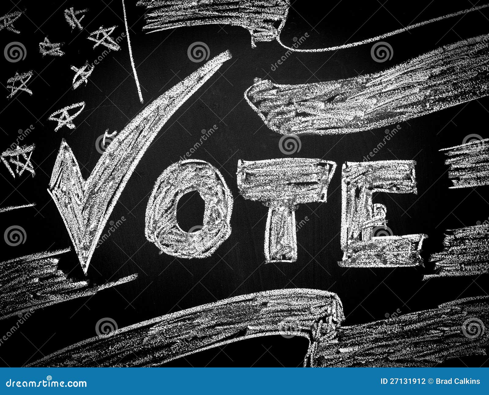 Election Vote Concept. Vote Word With Checkmark Symbol On Wooden Cube ...