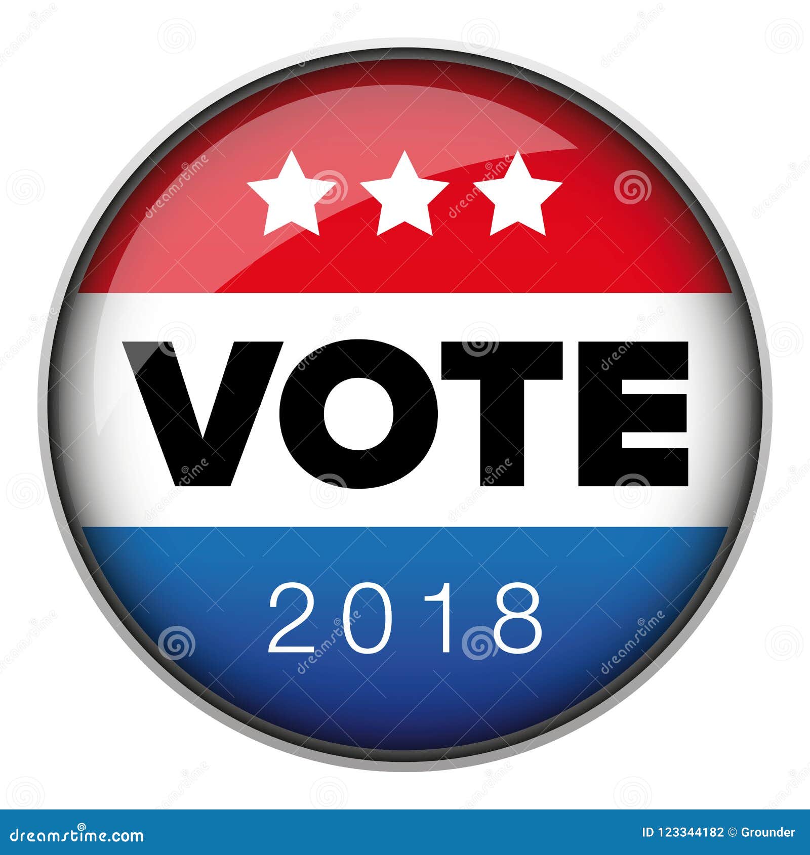 Vote badge button usa stock vector. Illustration of united - 123344182