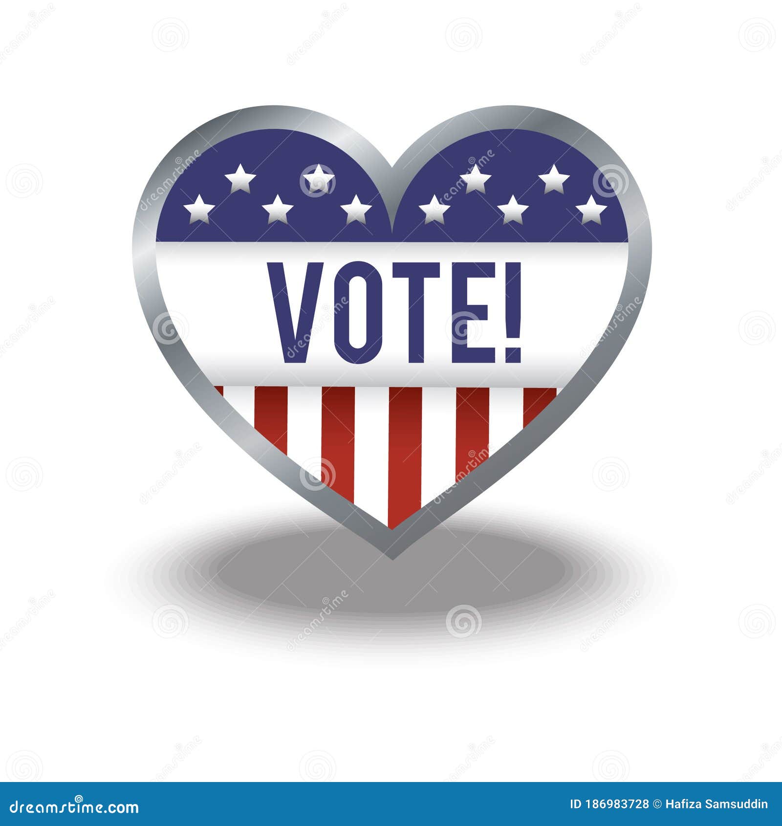 Vote Badge. Vector Illustration Decorative Design Stock Vector ...
